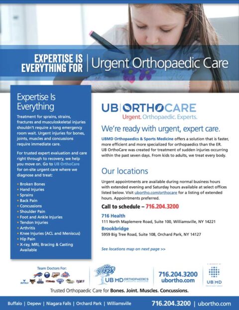 Orthopaedic Urgent Care - UB OrthoCare | UBMD Orthopaedics & Sports ...